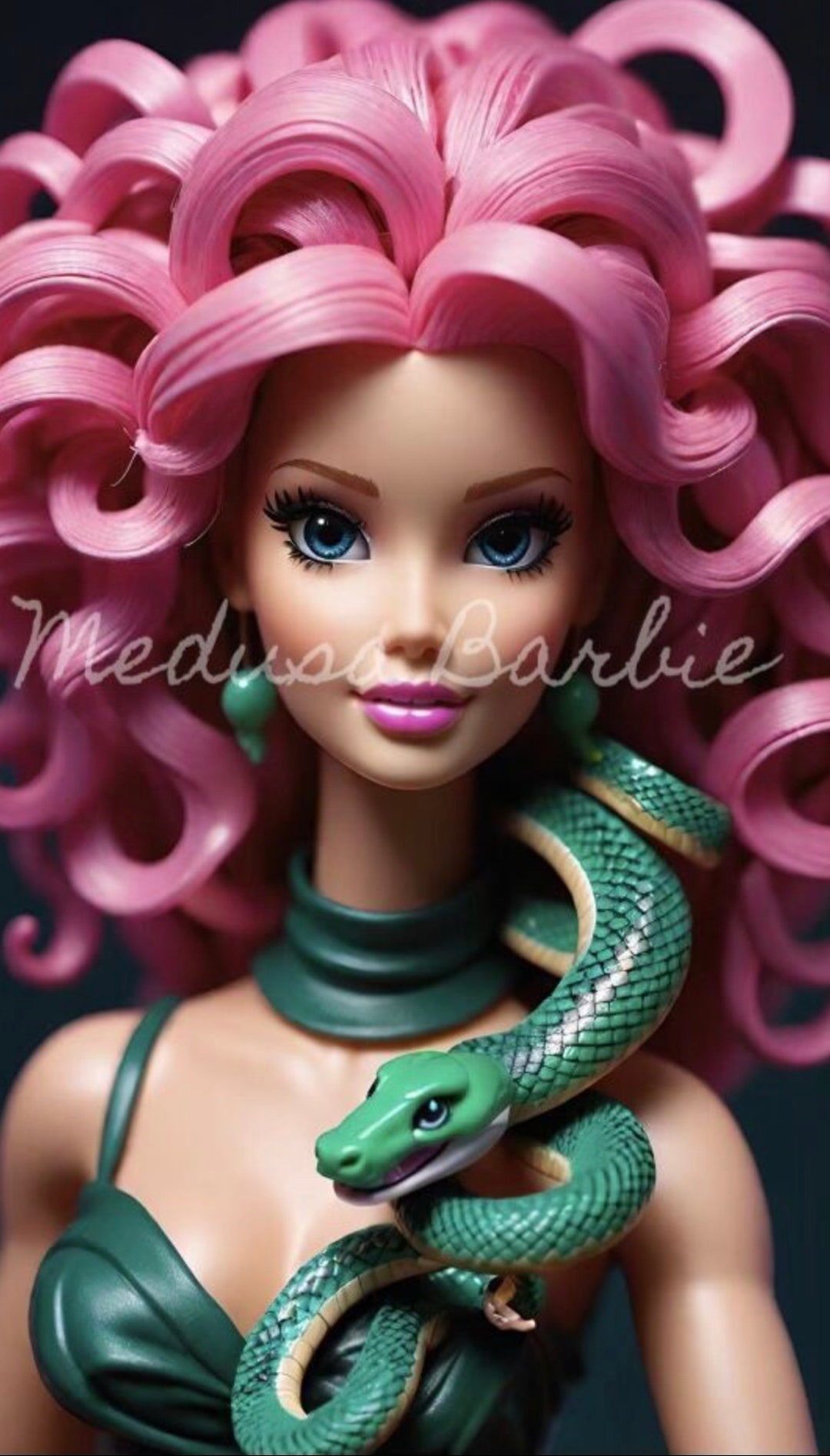 Pink Medusa Barbie Print - Etsy