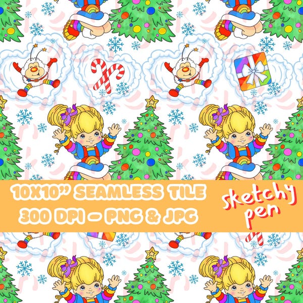Rainbow Brite Pattern - Etsy
