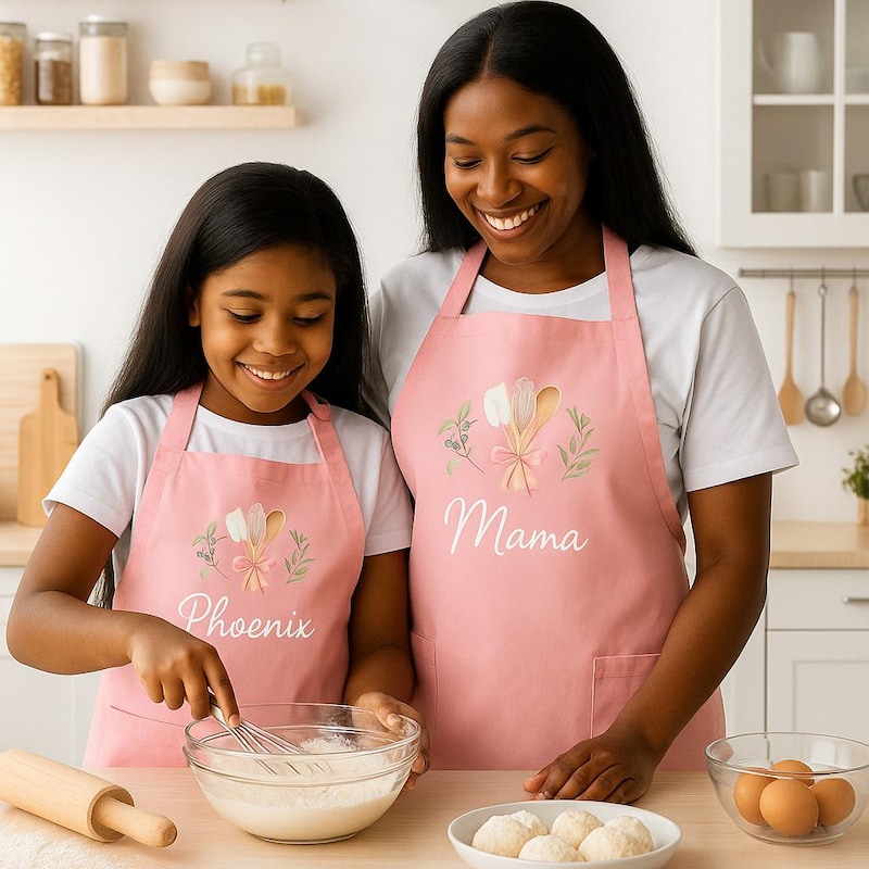 Named Adult Red Apron - Etsy