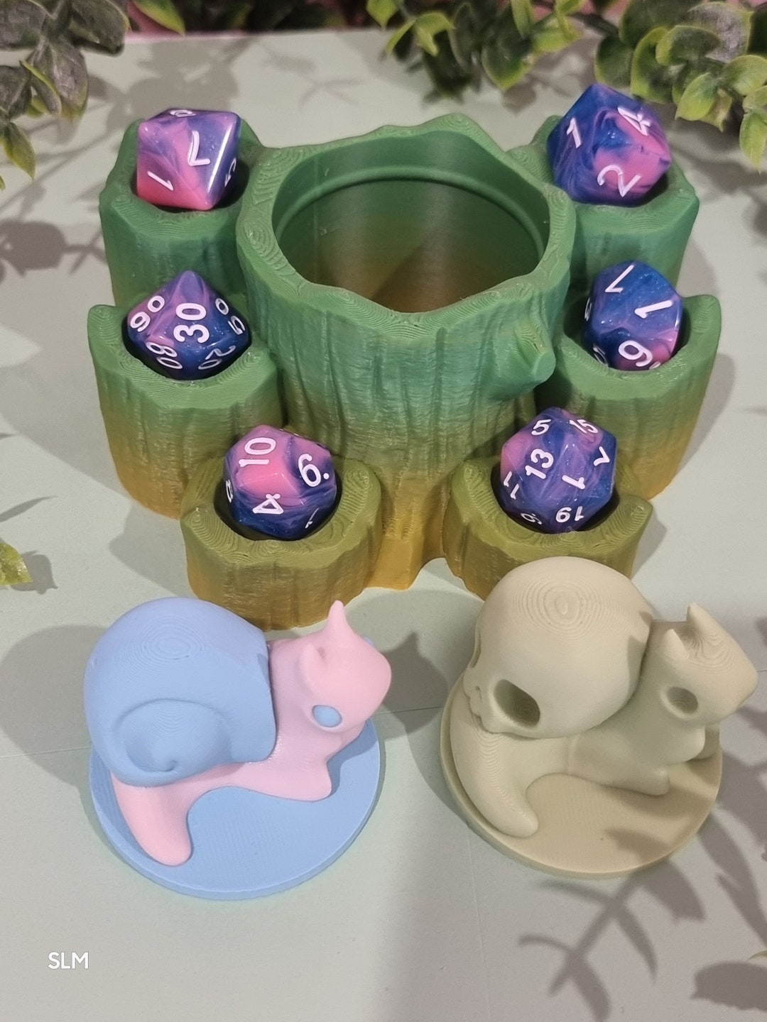3D Printed Woodland Snail Dice Stand Dnd Custom Made - Etsy