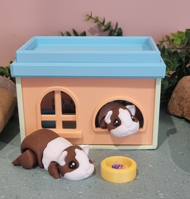 Adopt a Guinea Pig & Bunnies Fidget Toy Play Set or Single Piggy . 2 ...