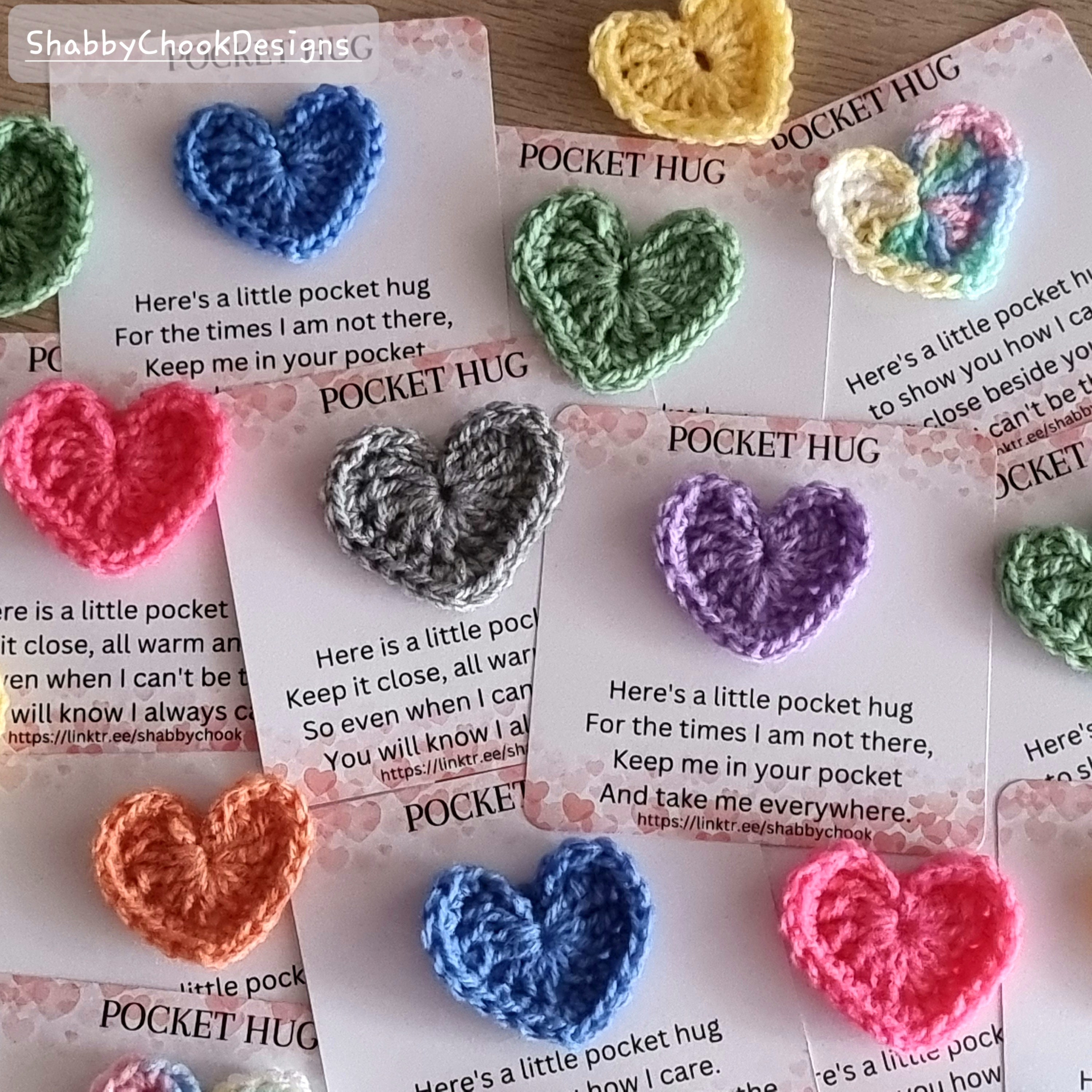 Heartfelt Crochet Pocket Hugs. - Etsy