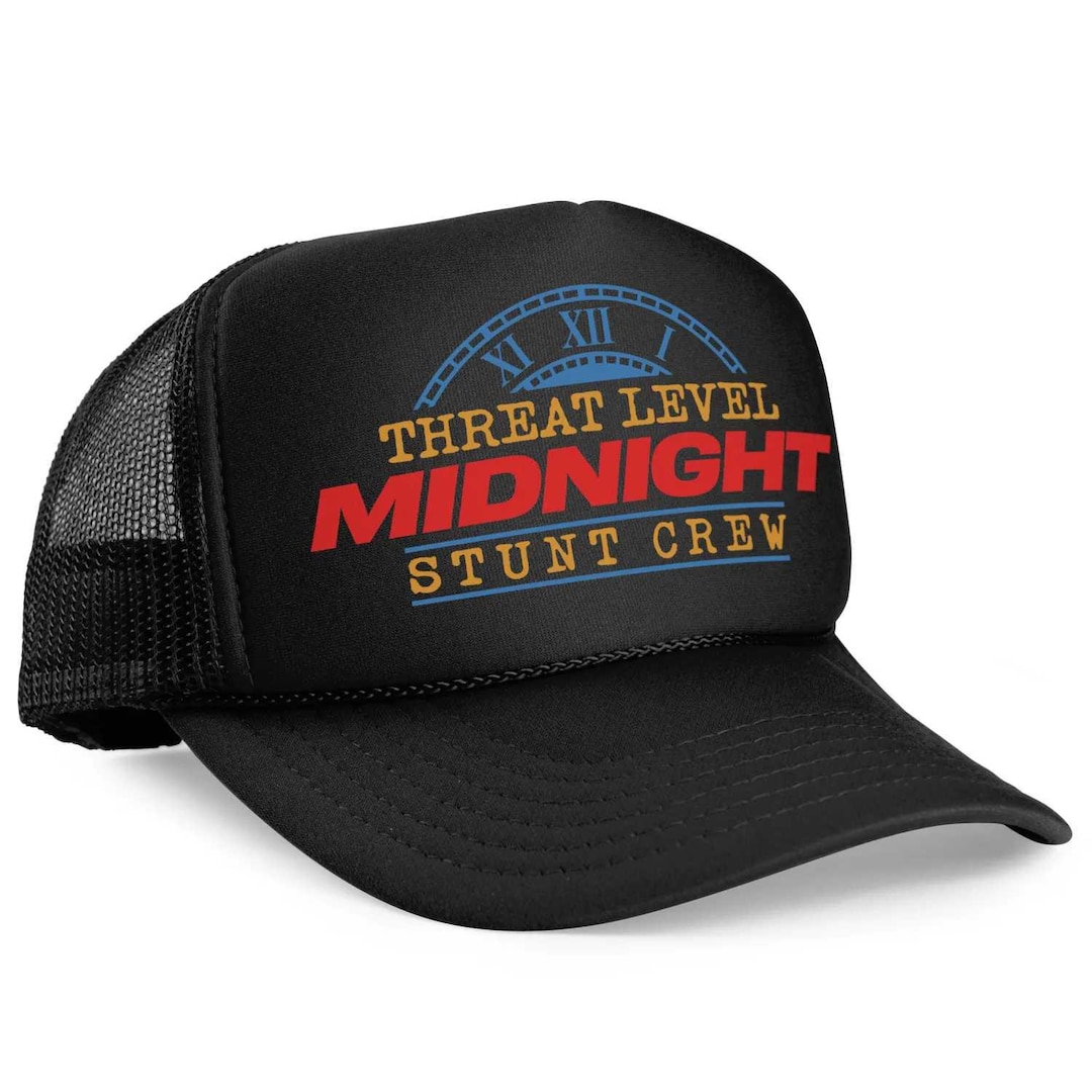 The Office Threat Level Midnight Stunt Crew Cap Hat - Etsy