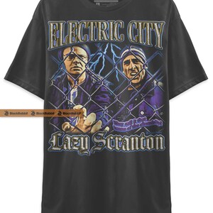 The Office Electric City Lazy Scranton Retro Vintage Bootleg Rap Unisex ...