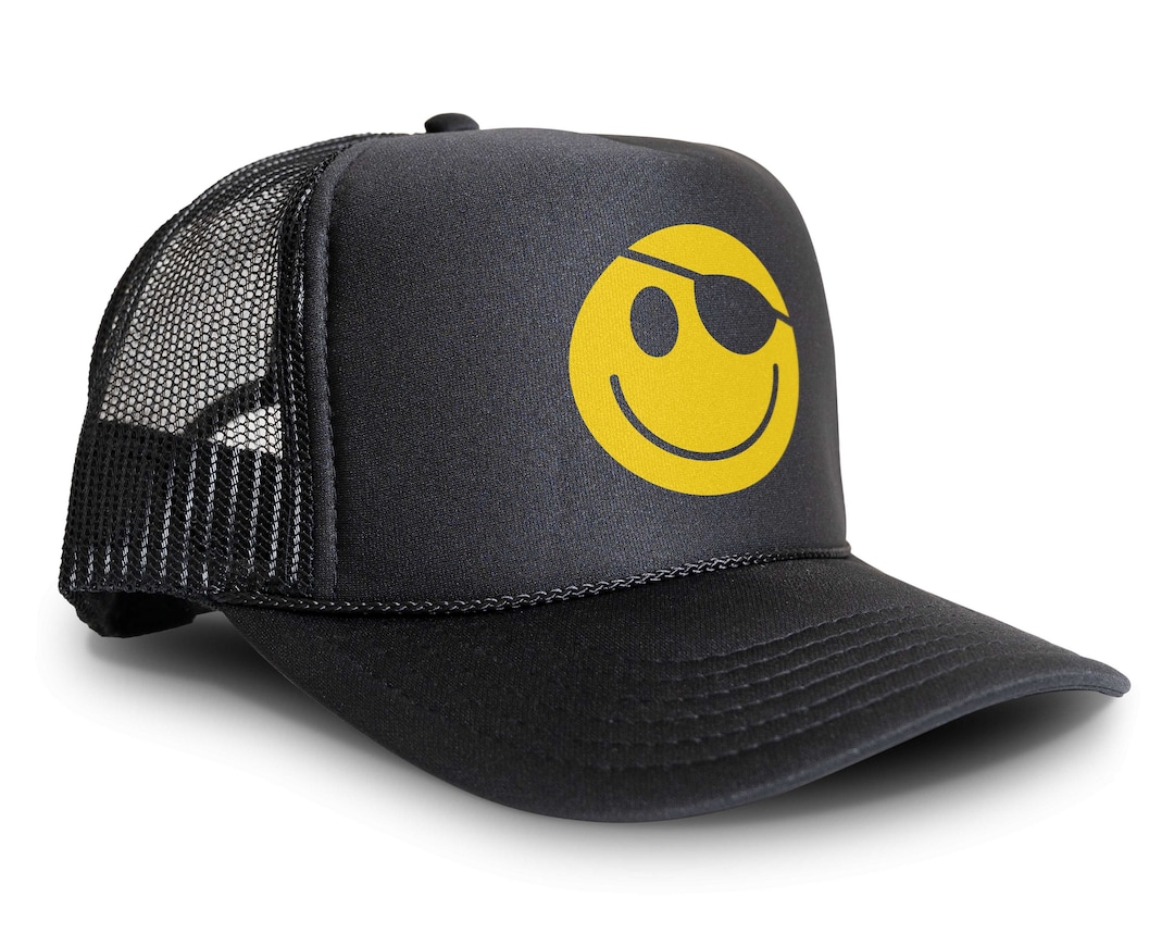 Hackers Movie Smiley Face Logo Trucker Hat Retro 90s Snapback Cap - Etsy