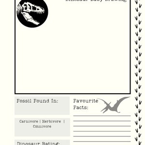 Future Paleontologist's Field Guide Printable - Etsy