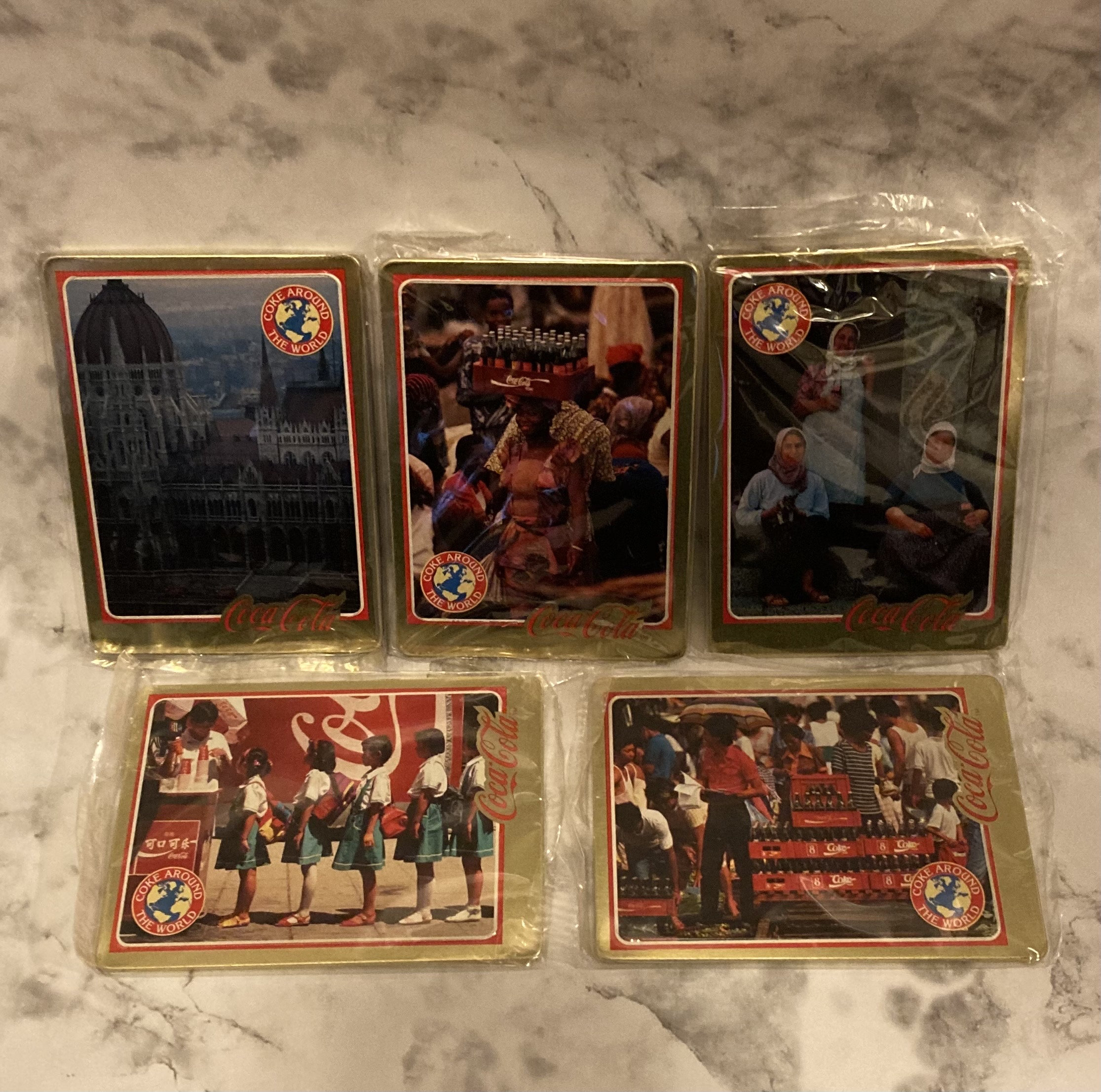 Vintage Coca Cola Metal Collector Cards and Tin - Etsy
