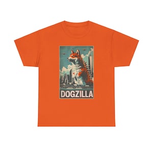 Dogzilla Shirt, Godzilla Dog Tshirt, Corgi Lover Gift, Shiba Inu, Movie ...