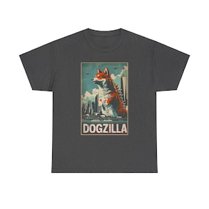 Dogzilla Shirt, Godzilla Dog Tshirt, Corgi Lover Gift, Shiba Inu, Movie ...