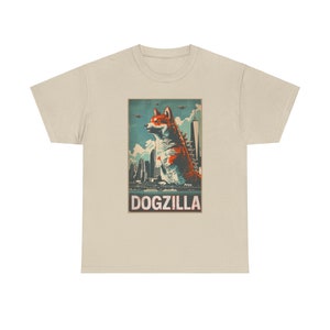 Dogzilla Shirt, Godzilla Dog Tshirt, Corgi Lover Gift, Shiba Inu, Movie Poster T-shirt - Etsy