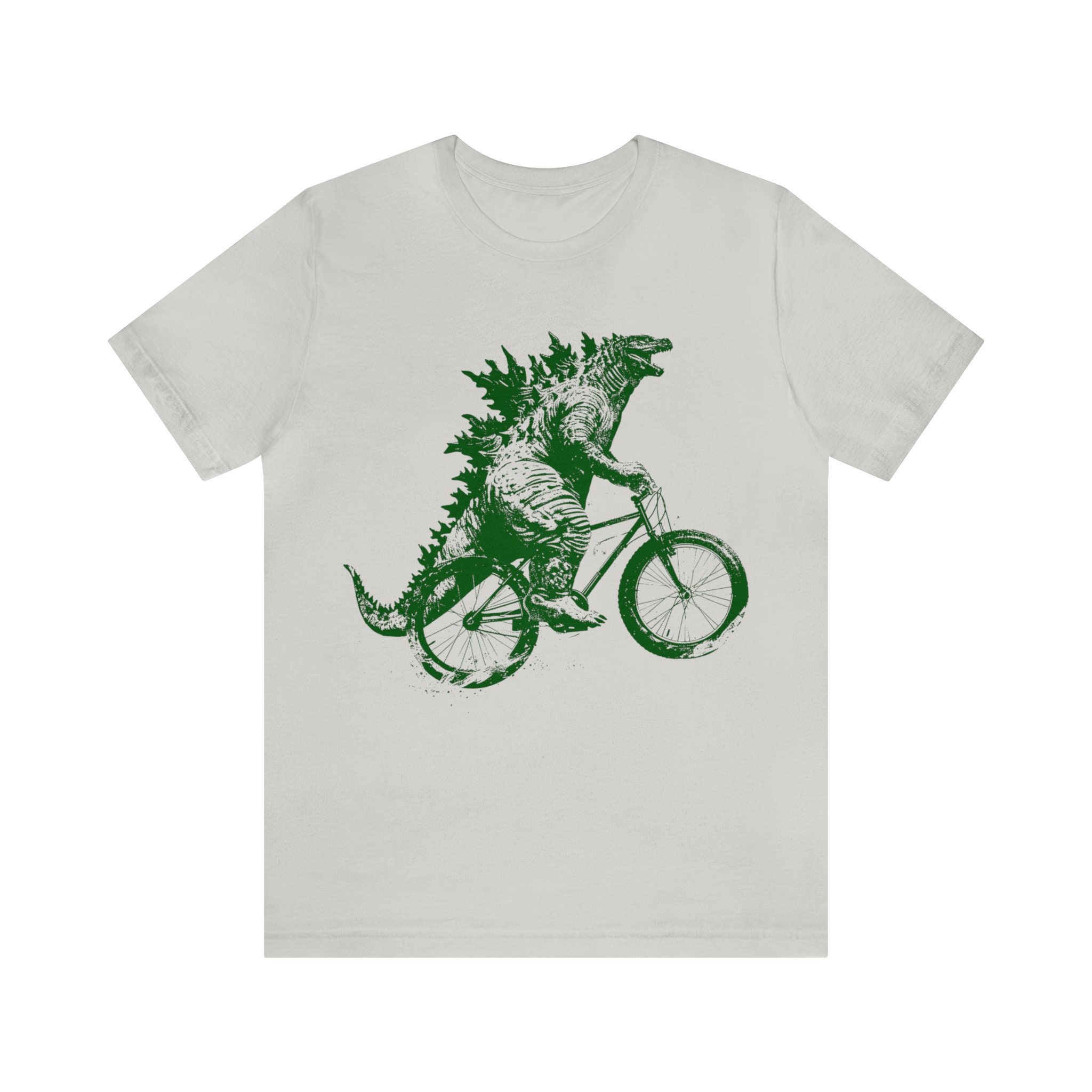 Godzilla Riding a Bike, Biking Gift, Japanese Ink Art T-shirt, Japan ...