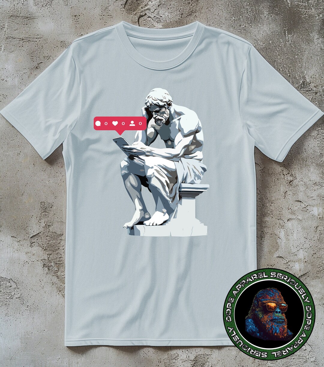 The Thinker Statue Meme Shirt, Funny Gym Tee, Nobody Loves You - Etsy