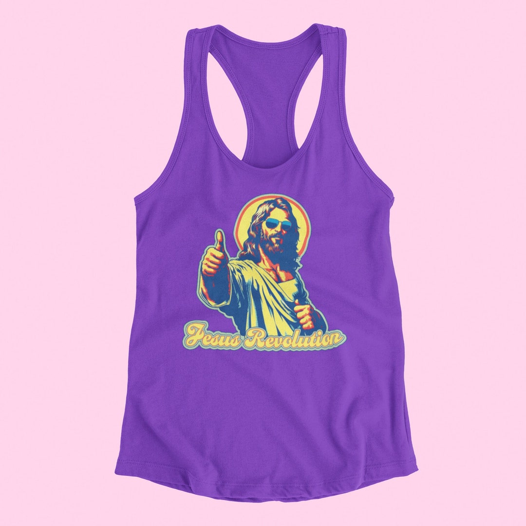 Jesus Revolution Tank Top, Retro Jesus Tank for Women Ladies Woman ...
