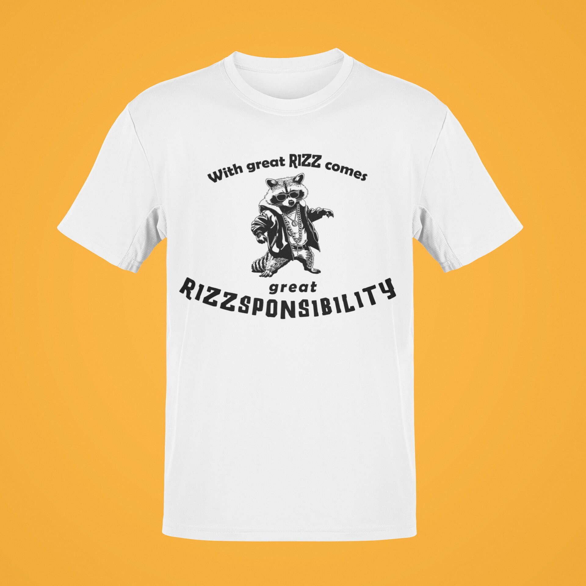 Raccoon Rizz Shirt, Meme T-shirt, Gen Z Humor Tshirt, Funny Animal Tee ...