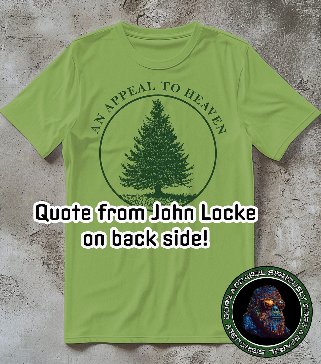 An Appeal to Heaven Shirt, American Revolution T-shirt, John Locke ...