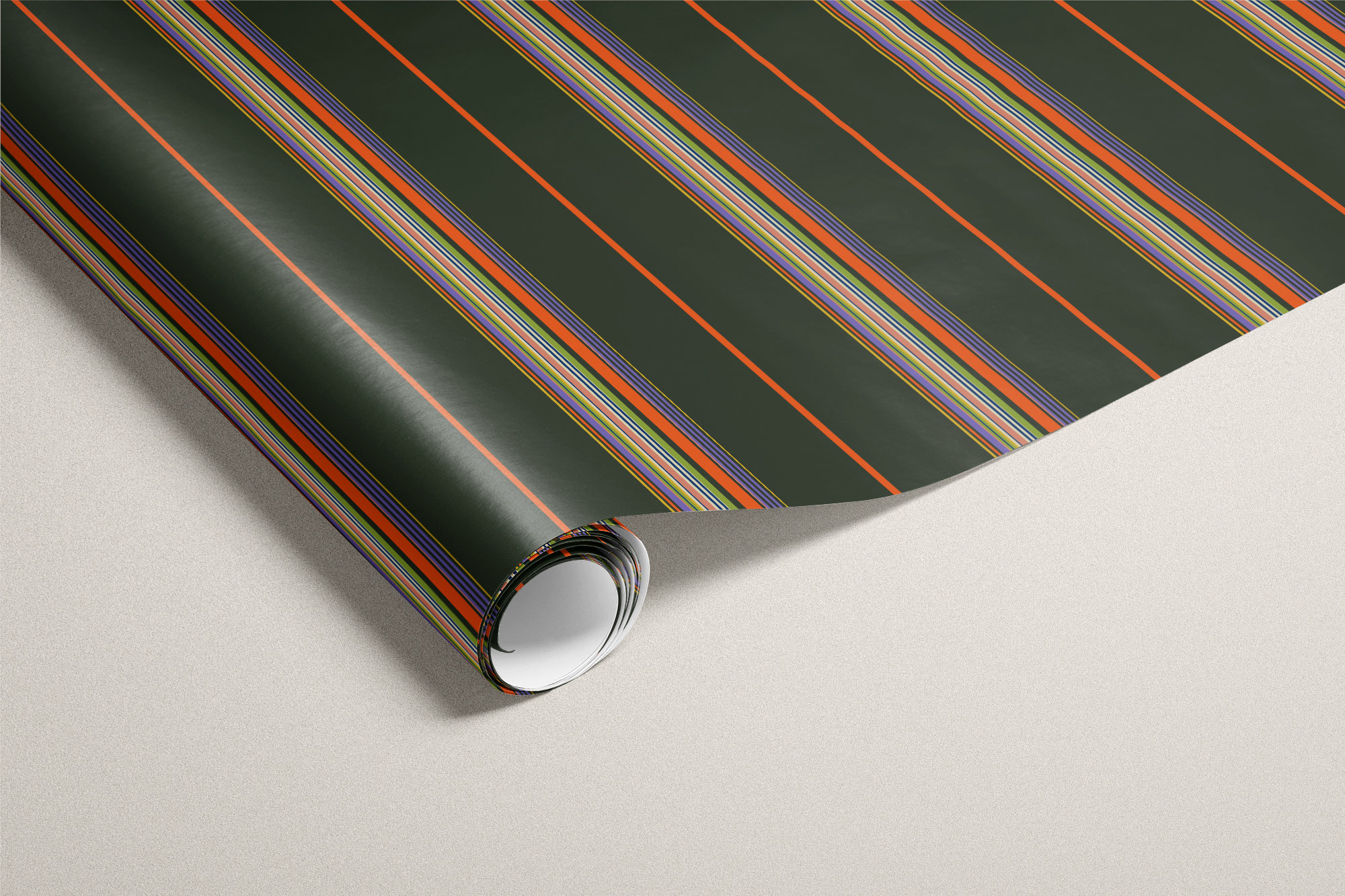 Stripe Wrapping Paper Sheets Designer Gift Wrap Genz Gift Wrap Colorful ...