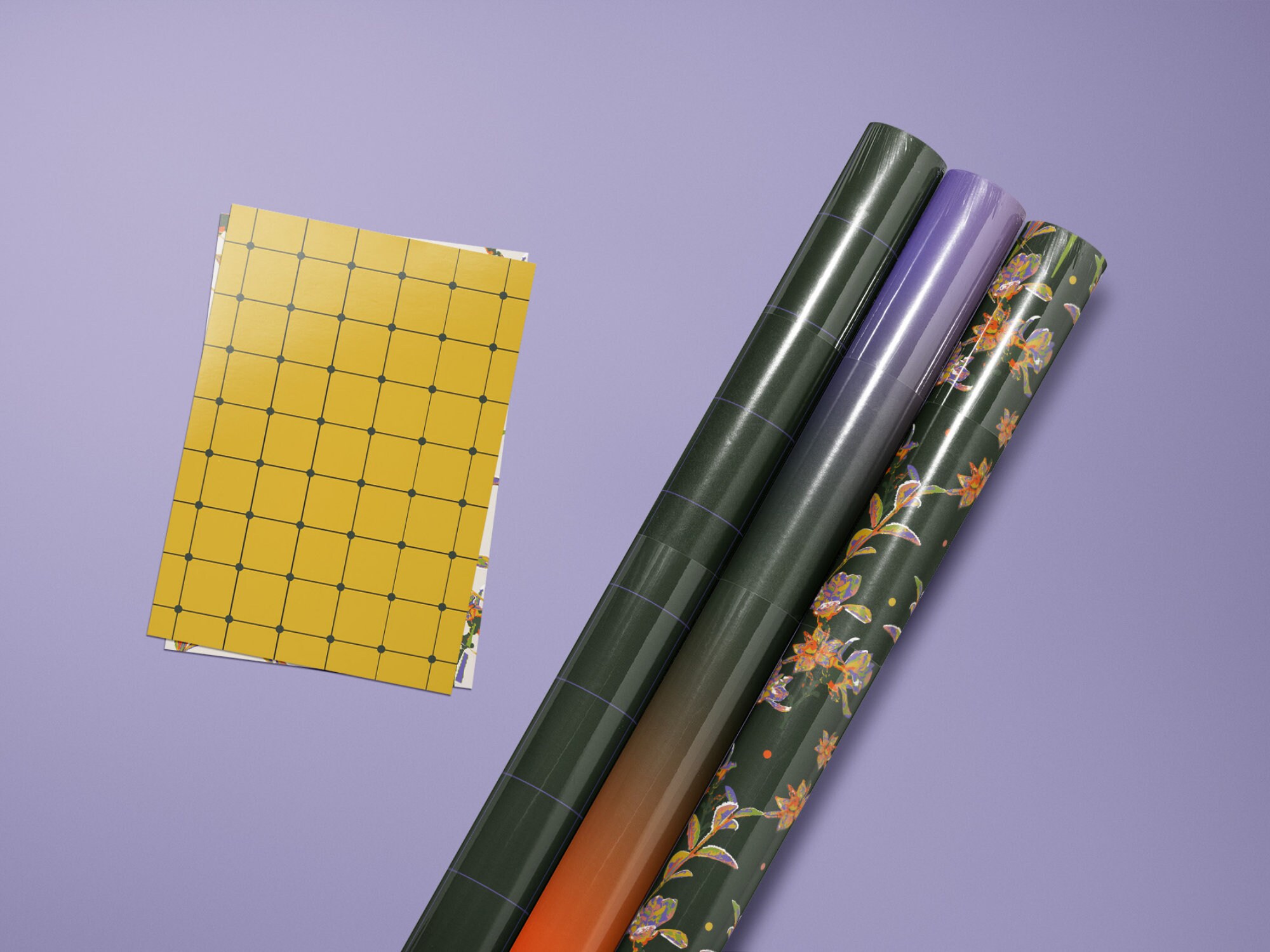 Minimalist Wrapping Paper Sheets Designer Gift Wrap Checker Gift Wrap ...