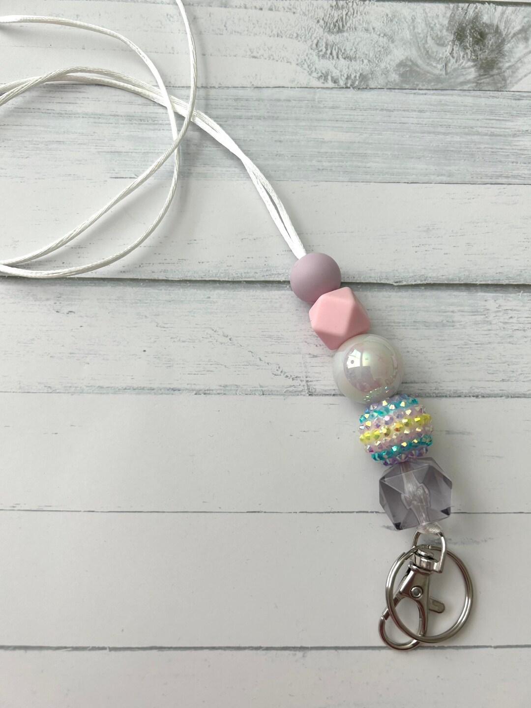 Spring Lanyard Easter Lanyard Teacher Gift I Bunny Lanyard I Orange ...
