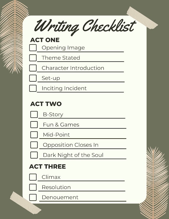 Printable Writing Checklist Letter Writing Lesson Bundle – Resources