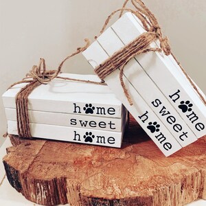 Pet Inspired Hand Stamped Book Stack/personalized Books/custom Books ...
