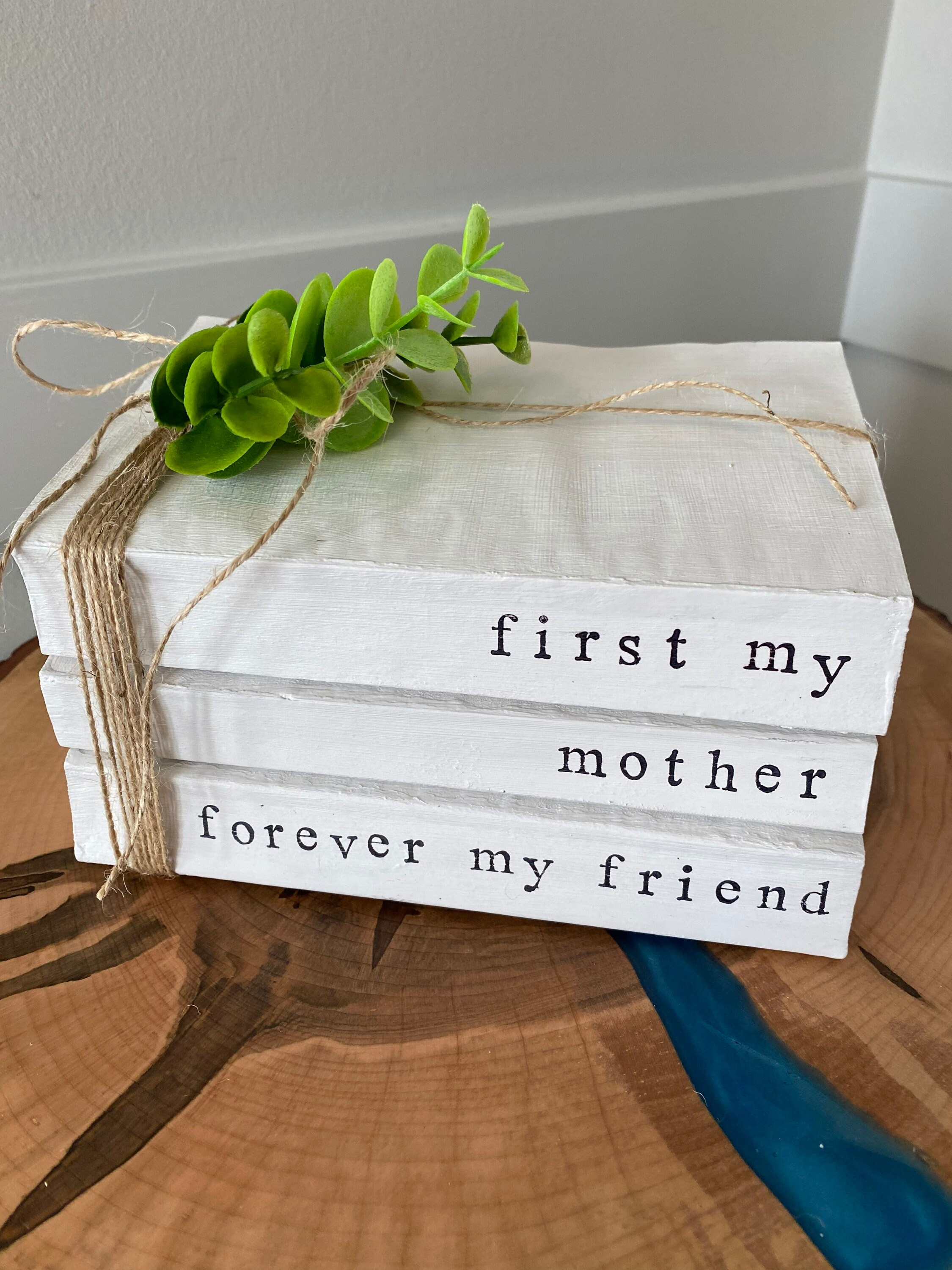 Mothers Day Hand Stamped Books/personalized Books / Custom Name Books ...