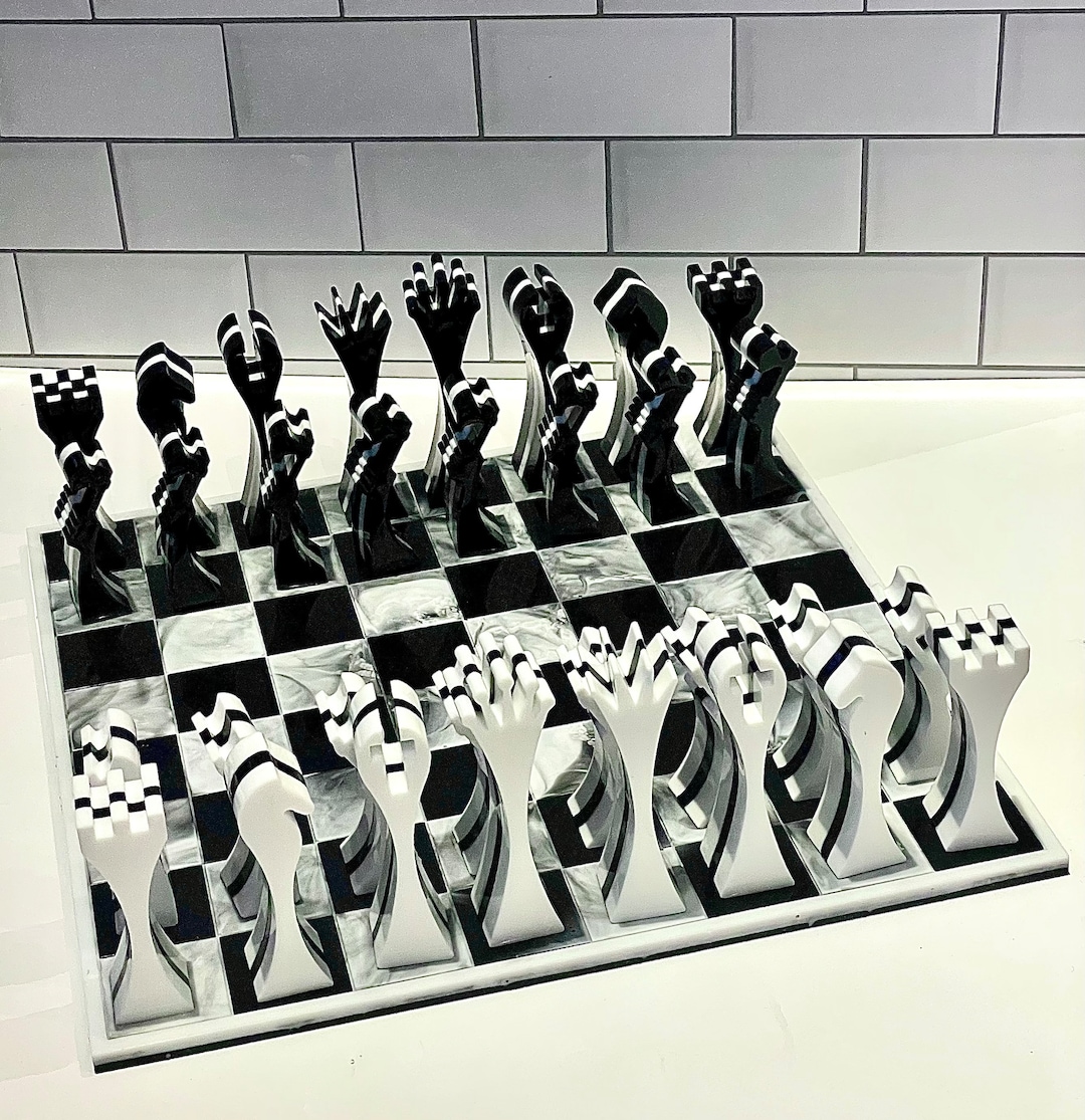 Large Custom Chess Set - Etsy