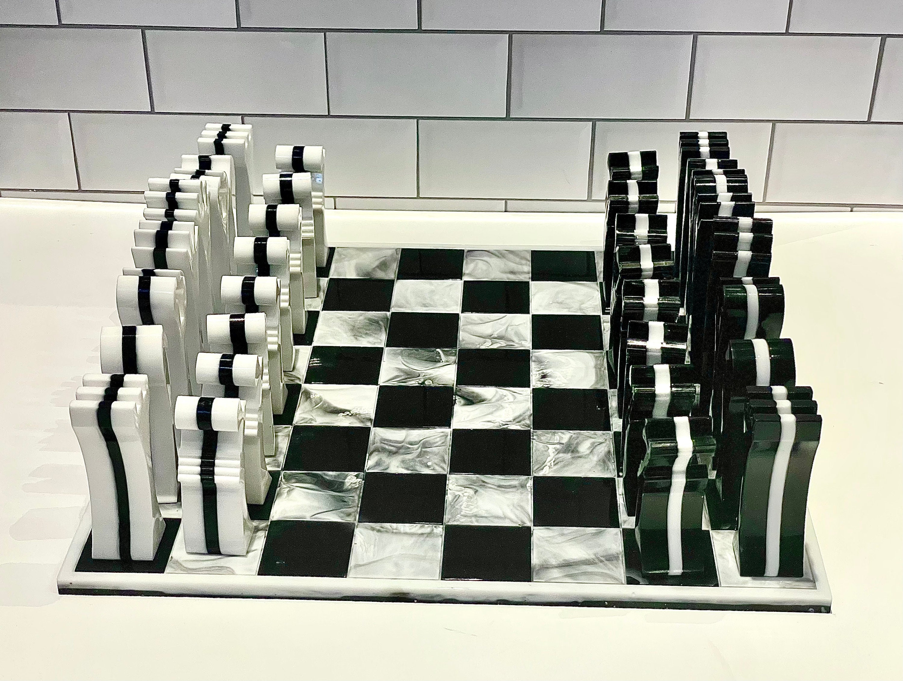 Large Custom Chess Set - Etsy