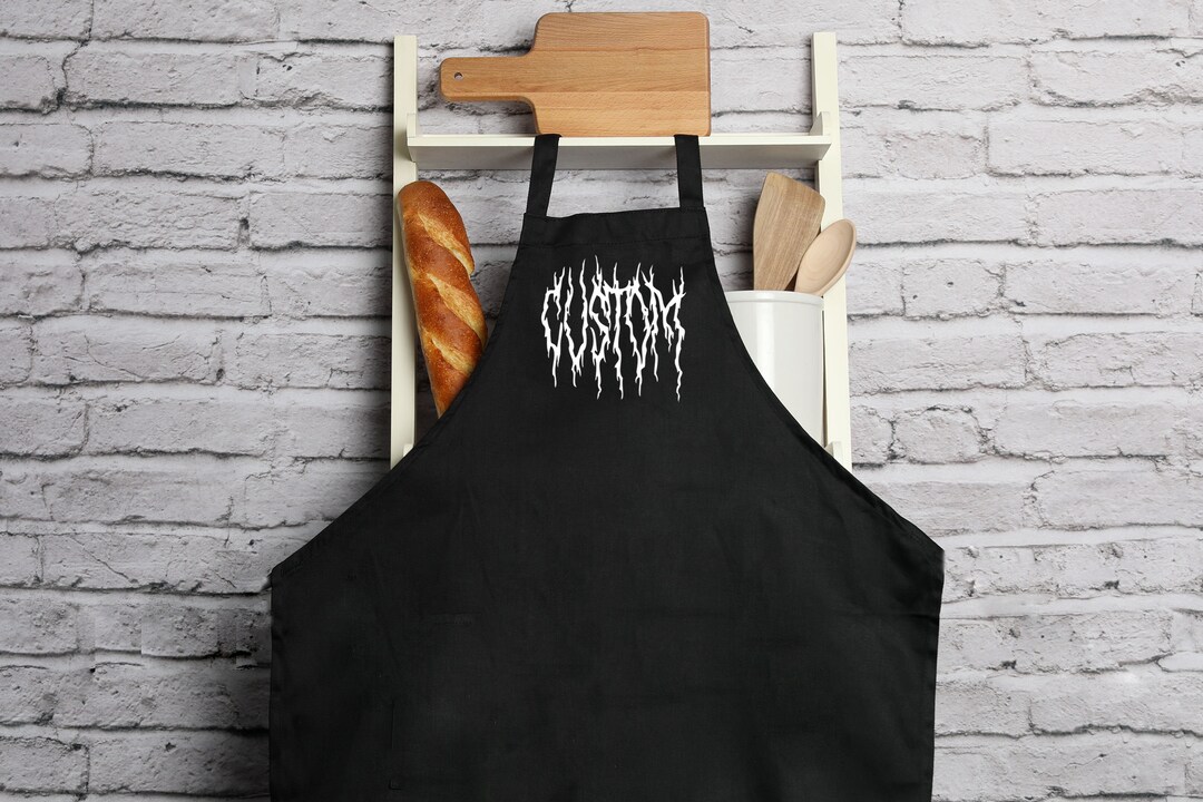Custom Heavy Metal Apron/ Death Metal Apron/ Aesthetic Personalized ...