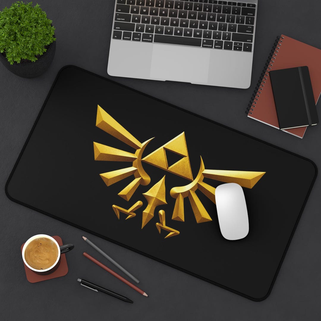Zelda Desk Mat, Triforce Gift, Zelda Mouse Pad, BOW Gift, Tears of the ...