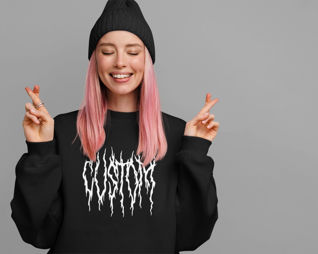Custom Heavy Metal Sweater/ Gift for Death Metal Fan/ Personalized ...
