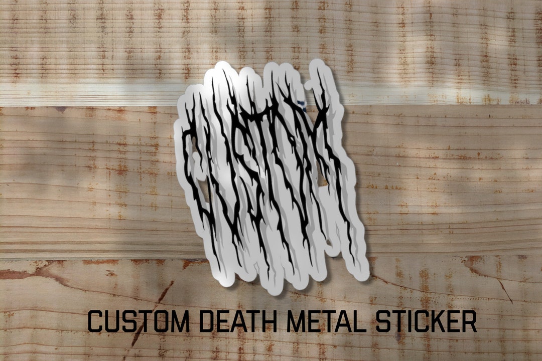 Death Metal Custom Transparent Outdoor Stickers Die-cut - Etsy