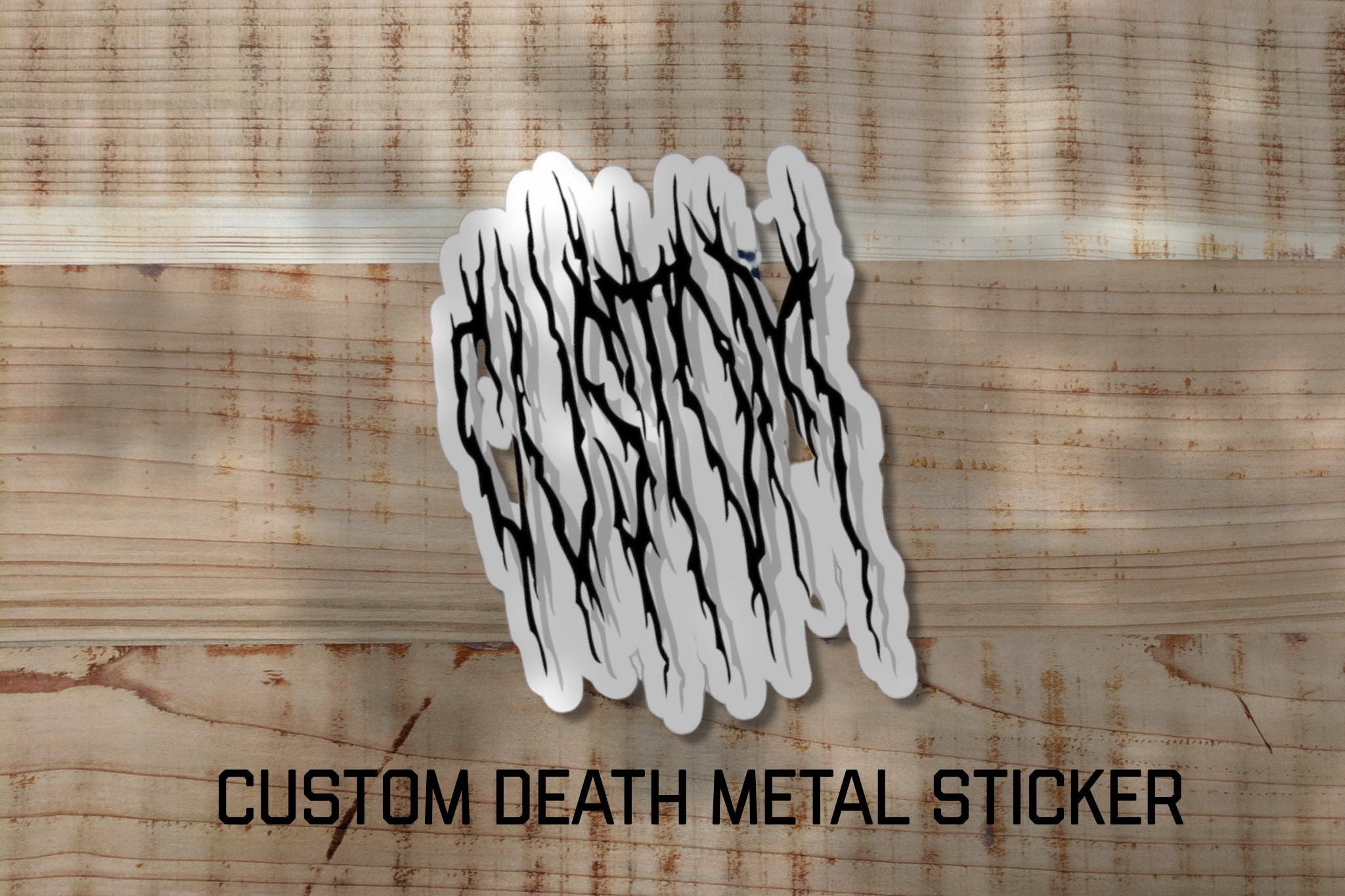 Death Metal Logo Sticks