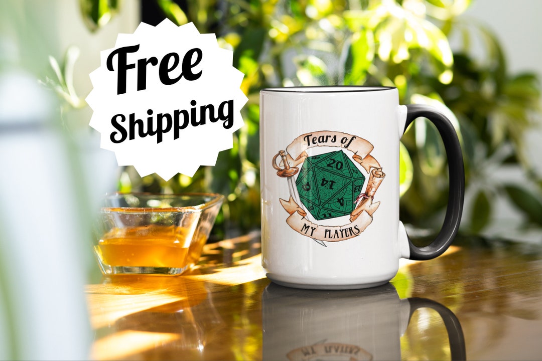 Funny DND Mug/ Dungeon and Dragons Gift/ DND Stocking Stuffer/ Two-tone ...