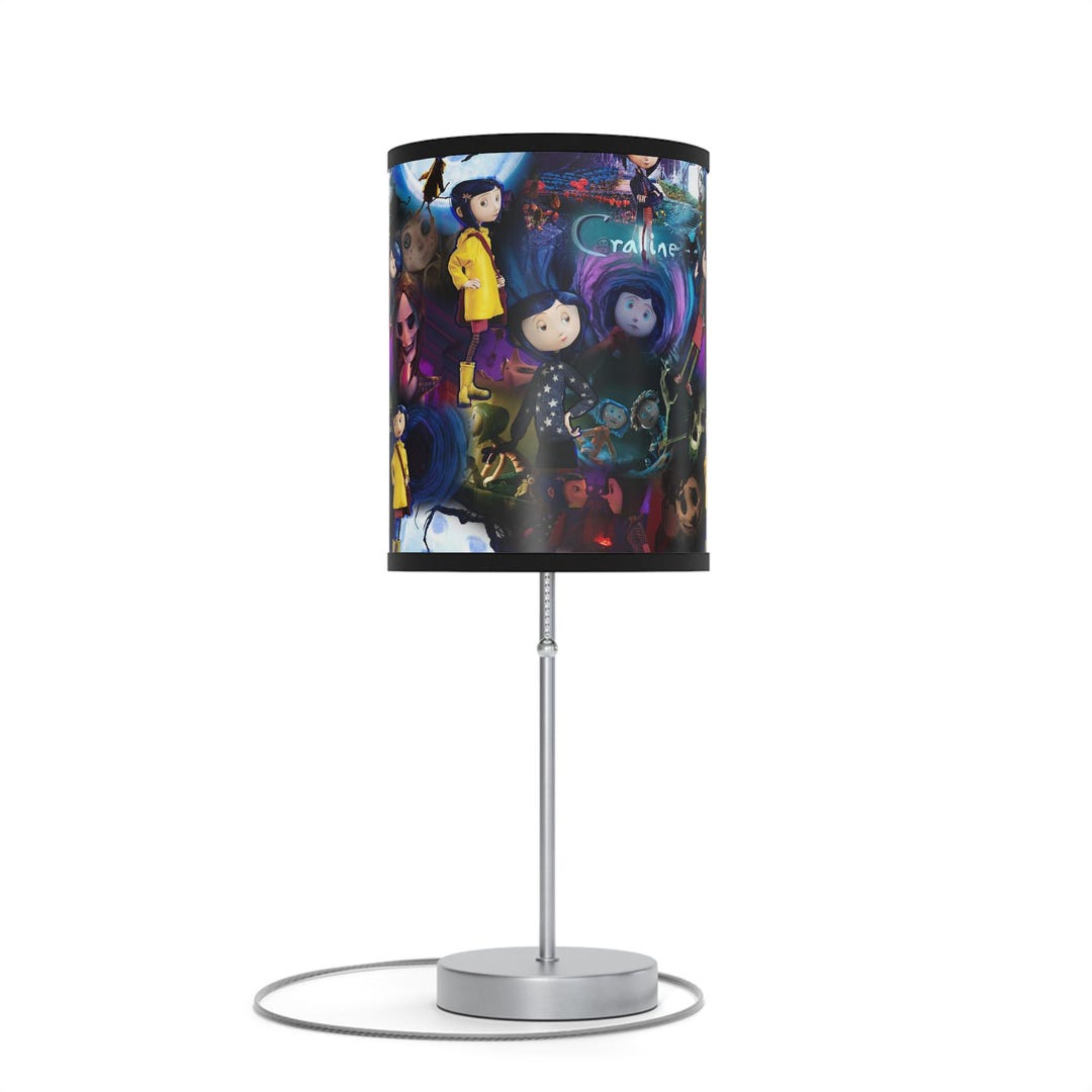 Coraline Lamp. Coraline Decor, Coraline Merch, Coraline Gift, Lamp on a ...