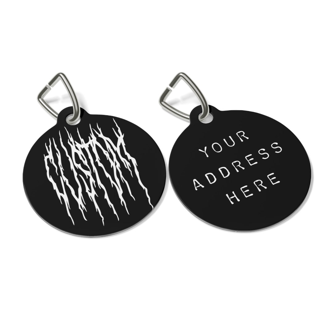 Custom Heavy Metal Pet Tag/ Death Metal Lover/ Heavy Metal Lover/ Death ...