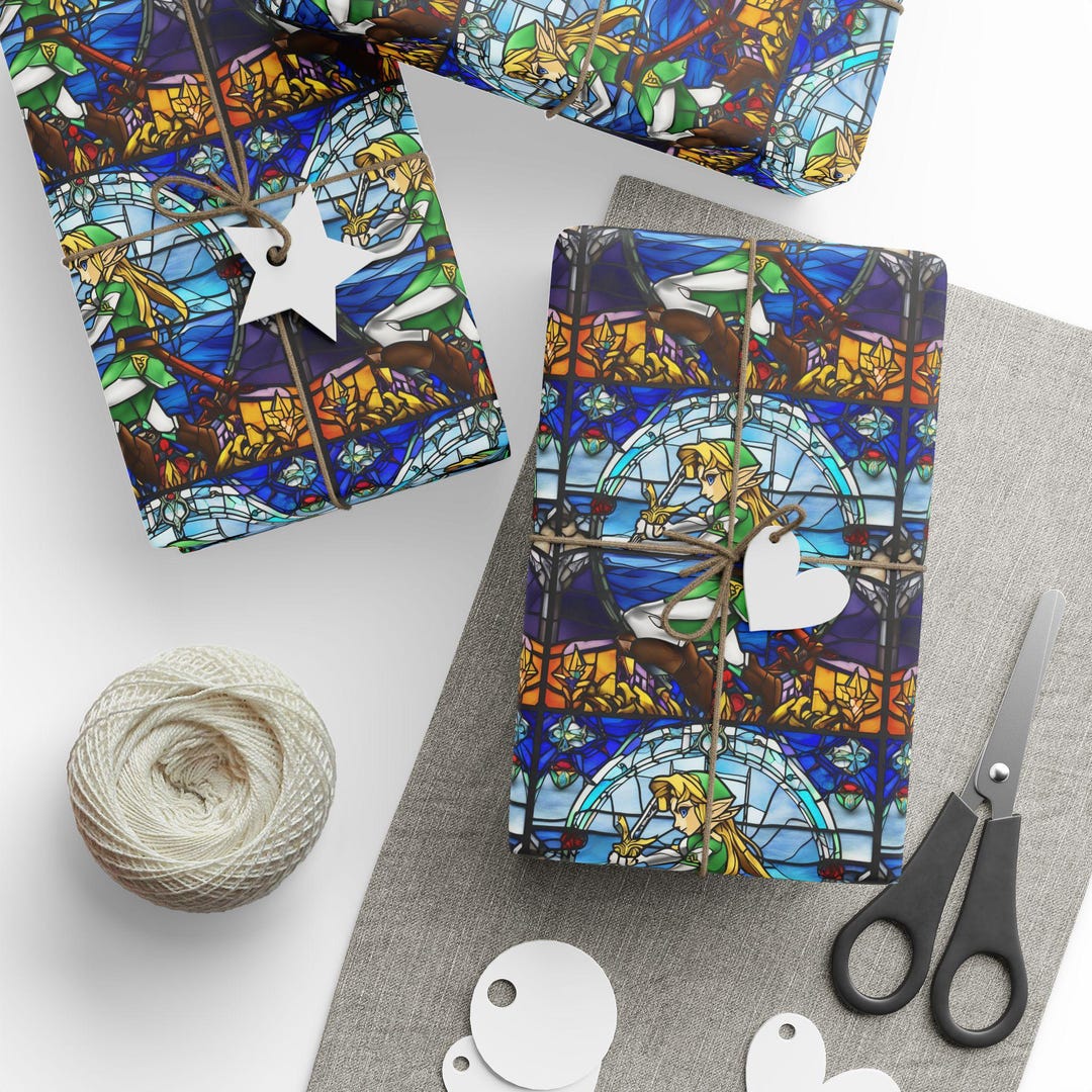 Legend of Zelda Gift Wrapping Paper, Triforce Gift Wrap, Zelda Gift ...