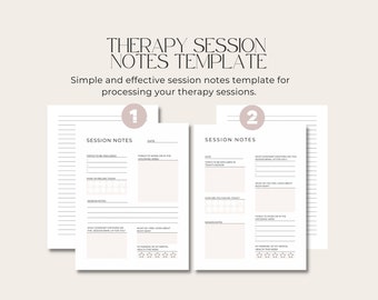 Digital Therapy Journal and Notebook Session (Download Now) - Etsy