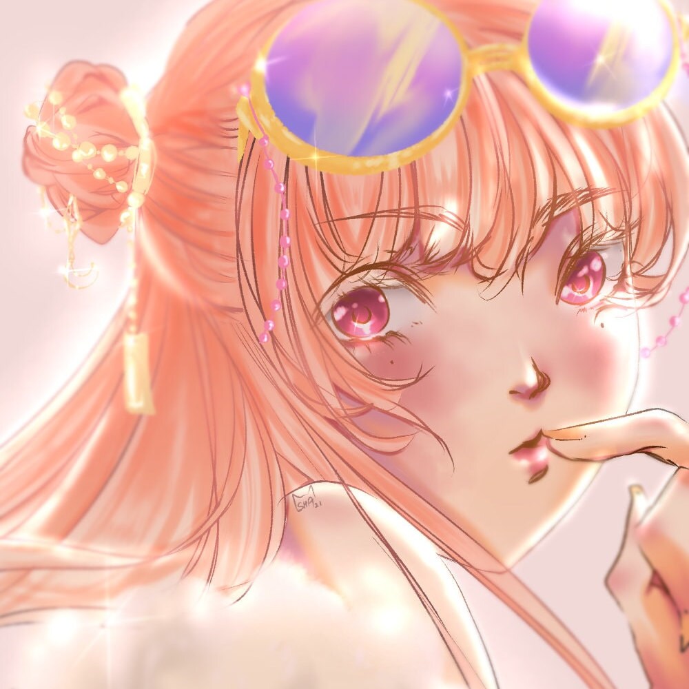 Custom Anime Commission (head Potrait Full Colour)-for OC, Selfpotrait ...
