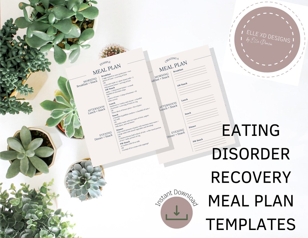 Daily Meal Planner | Sample Meal Plan | Eating Disorder Recovery ...
