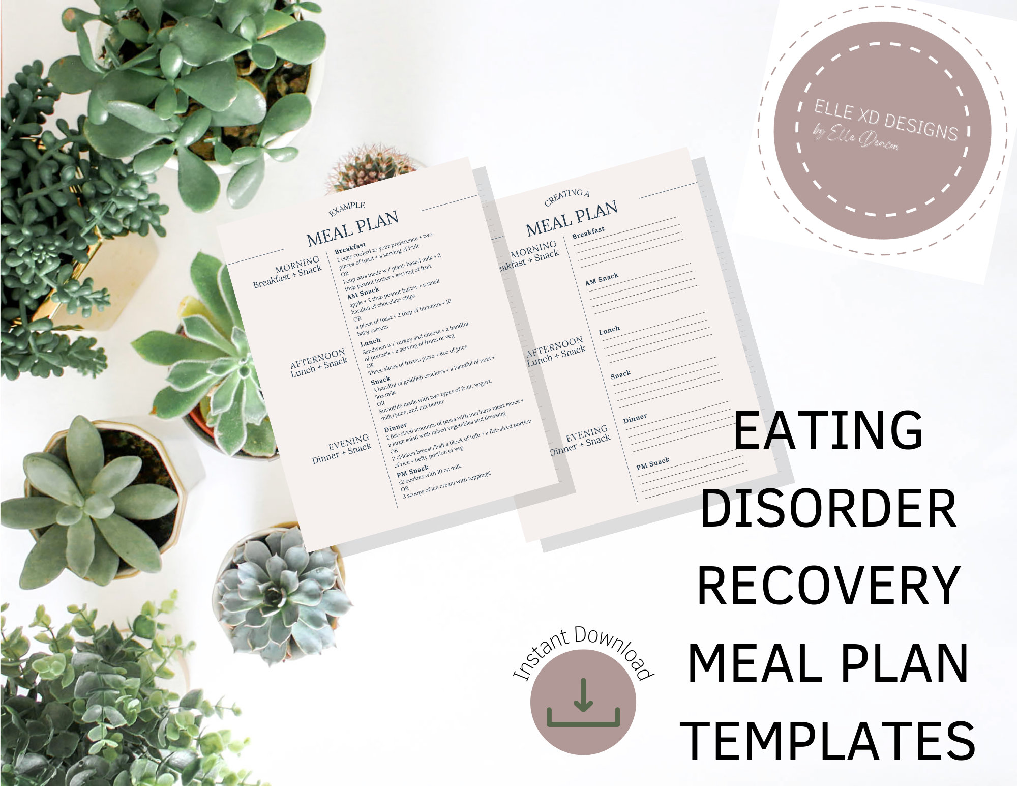 Daily Meal Planner | Sample Meal Plan | Eating Disorder Recovery ...