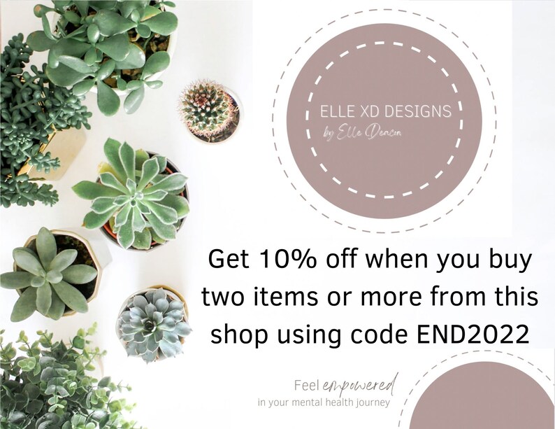 Eating Disorder Recovery Printable Bullet Journal Kit Bullet Journal ...