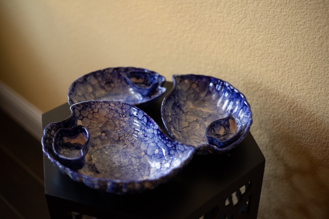 Ceramic Chip and Dip Set - Etsy