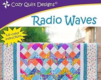 Cozy Quilt Designs Radio Waves Quilt Pattern 5 Size Variations per Pattern - Etsy