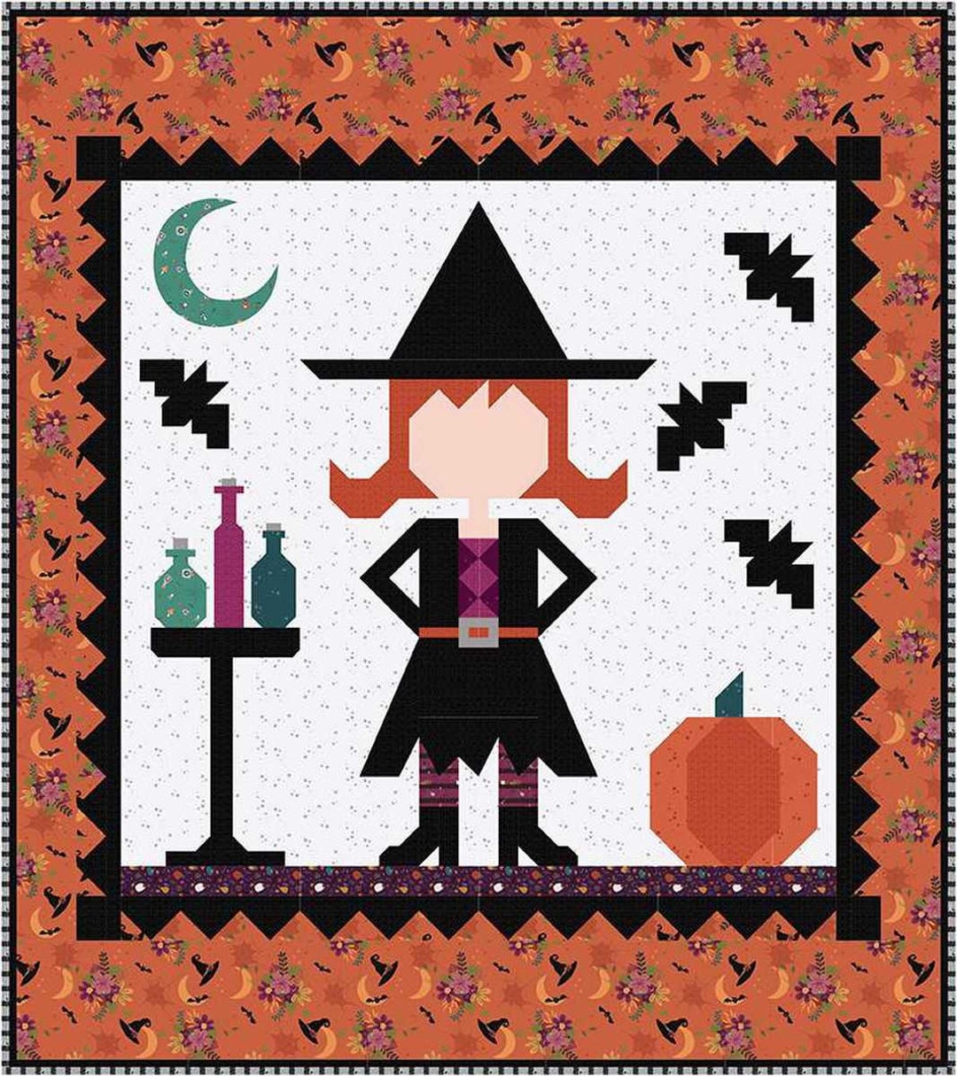 LITTLE WITCH Quilt Pattern by Jennifer Long - Etsy