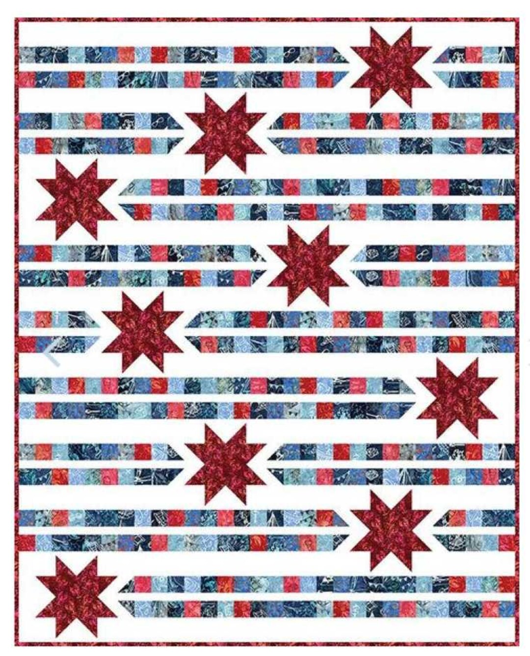 STAR TRAILS Quilt Kit Featuring Places You'll Go by Riley Blake - Etsy