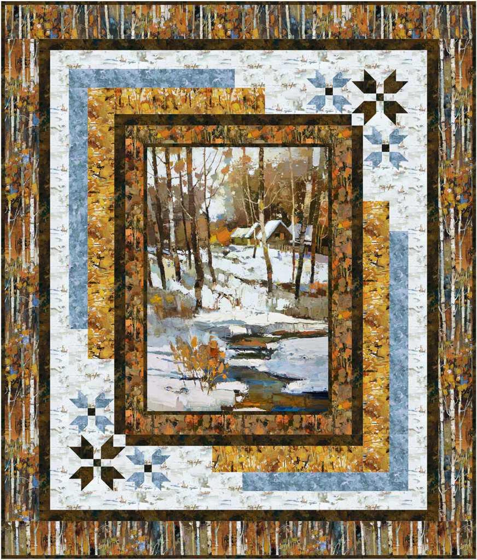 SNOWY CORNER Quilt Pattern by Bound to Be Quilting - Etsy Canada