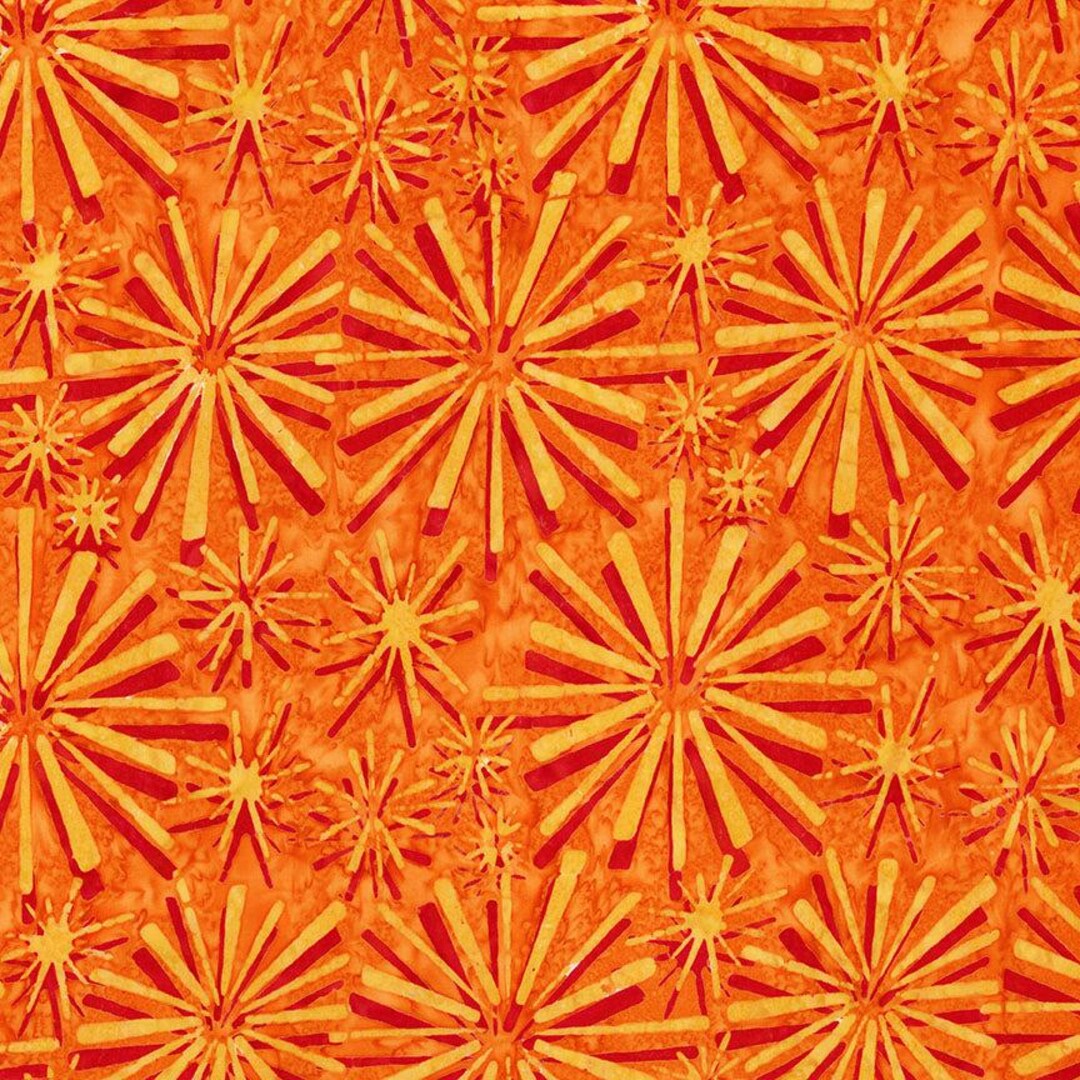 Batik Retro Revival: SUNSET Fabric (1/2 Yd) - Etsy