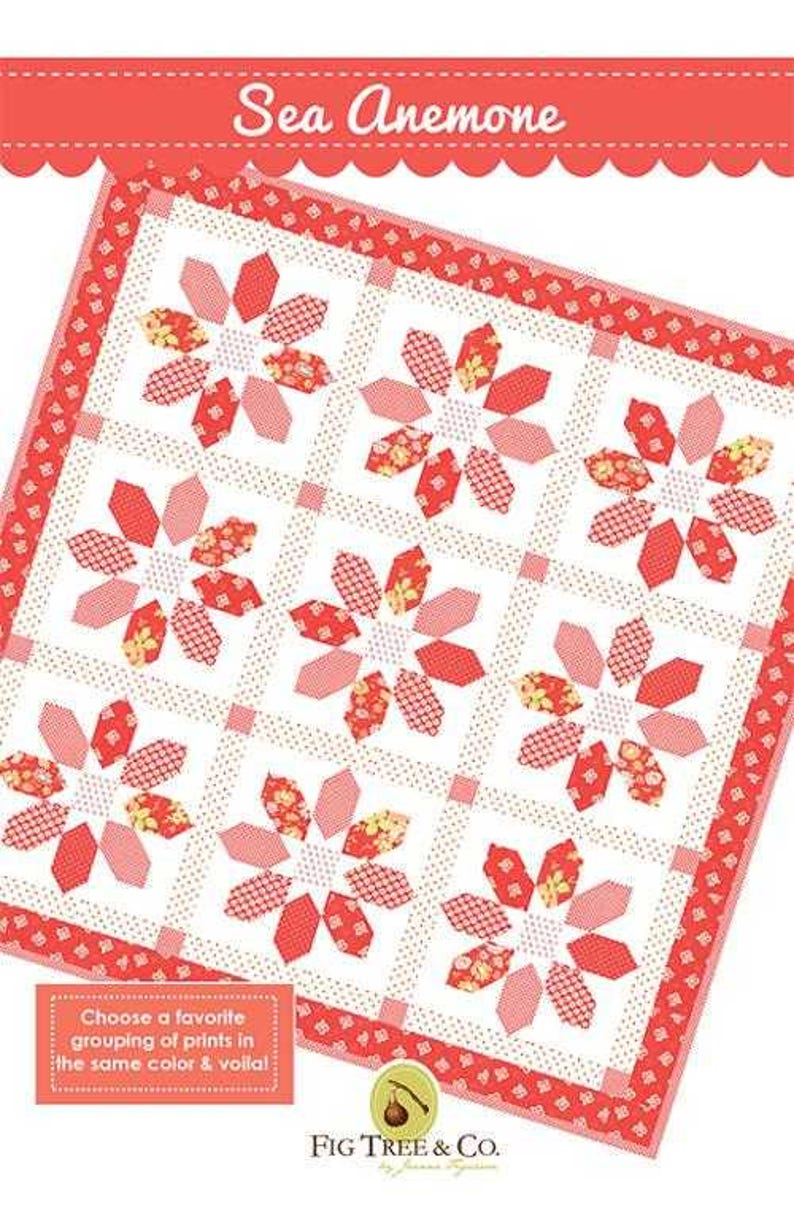 SEA ANEMONE Quilt Pattern by Fig Tree & Co. - Etsy