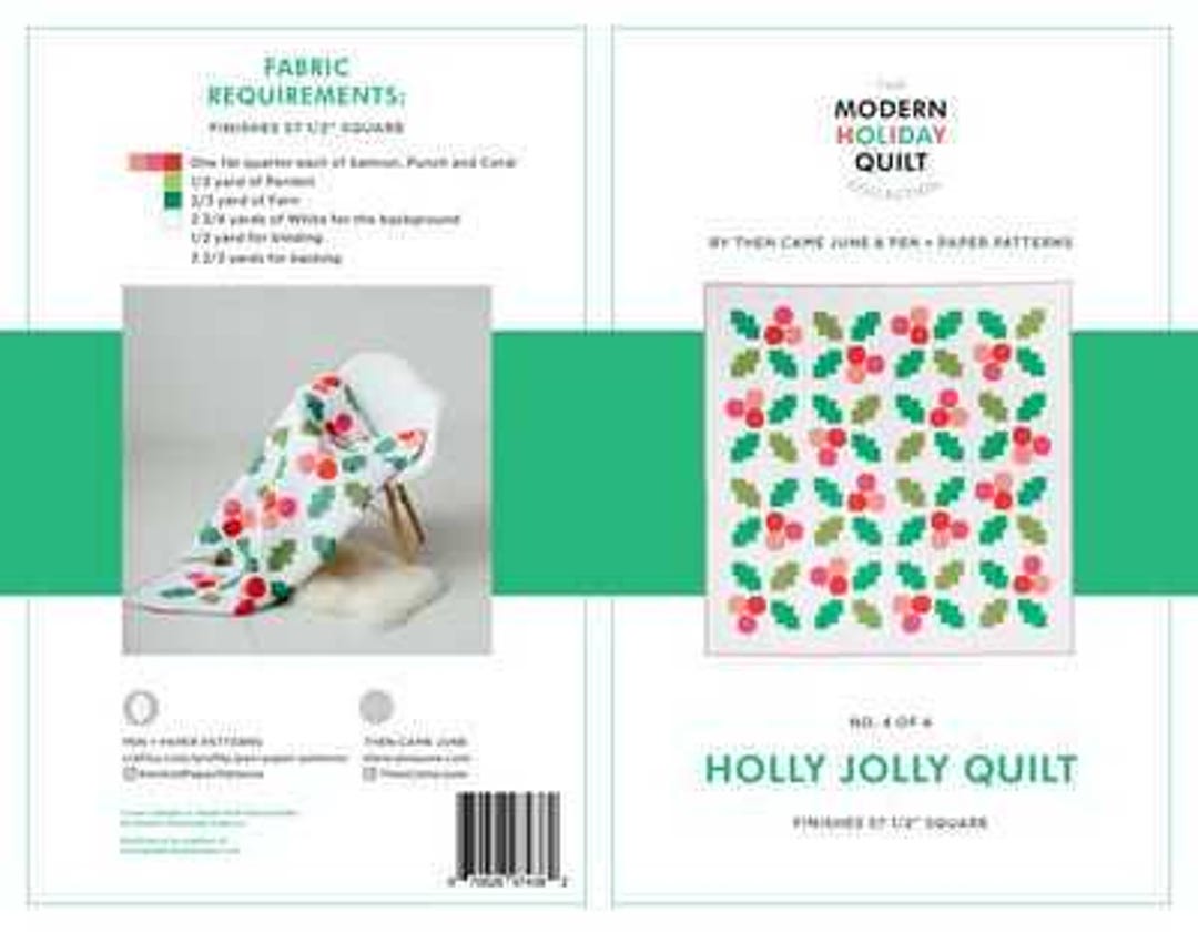 HOLLY JOLLY Quilt Pattern - Etsy