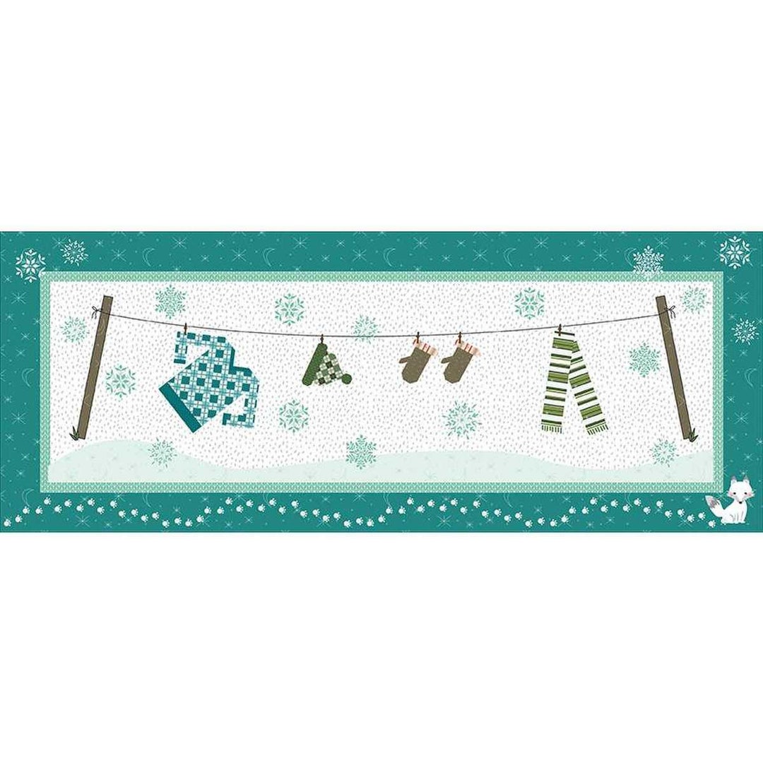 WINTER CLOTHESLINE Machine Embroidery Bench Pillow Pattern by Jennifer ...